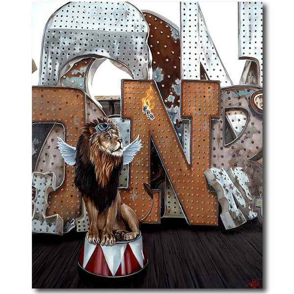 The King by Pete Tillack - limited edition canvas print
